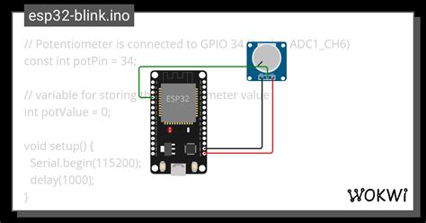 Esp32 Blink Ino Wokwi ESP32 STM32 Arduino Simulator
