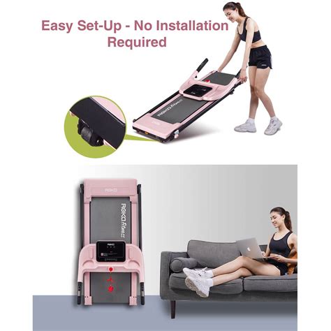 Reka Fitness Pink 2 In 1 Motorised Treadmill