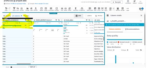 Recipe Result Is Stored In New Column How Can We Export The Statistics In The Out Put Table