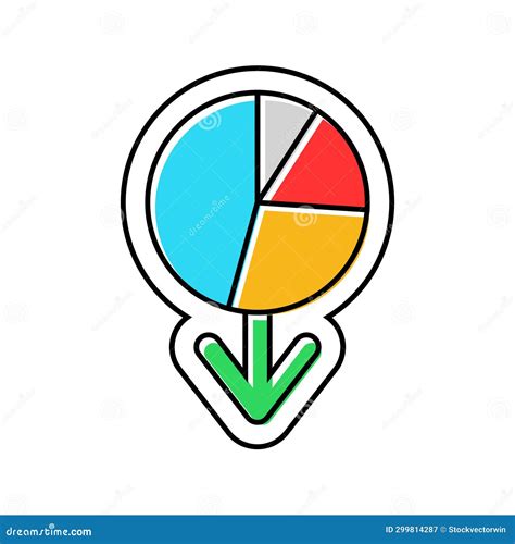 Diagram Loading Statistical Data Color Icon Vector Illustration Stock Vector Illustration Of