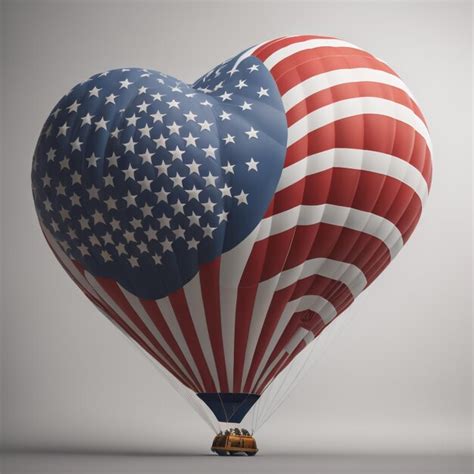 Premium Photo Heart Of Flag