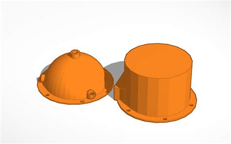 3d design integrating sphere tinkercad