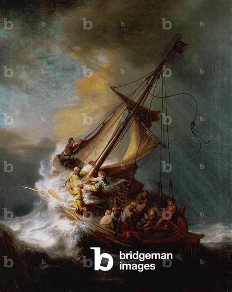 Image Of The Storm On The Sea Of Galilee 1633 Oil On By Rembrandt