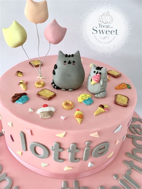 Pusheen The Cat Birthday Cake Cat Vgr