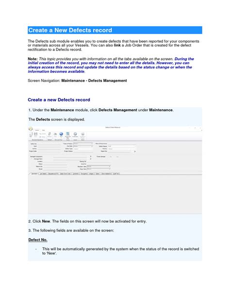 Defect Management Guidelines Pdf