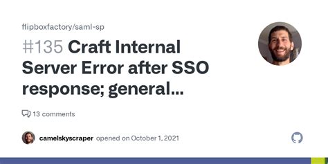 Craft Internal Server Error After SSO Response General Questions Issue Flipboxfactory