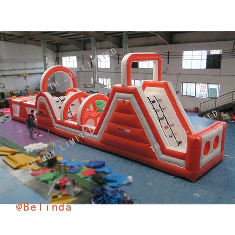 무료 배송 10x3x45m 성인과 어린이 풍선 장애물 코스 풍선 인터랙티브 스포츠 게임 점프 레이스 게임공기주입 바운서 Aliexpress