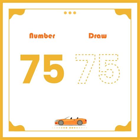 어린이를 위한 숫자 그리기 유치원 숫자 그림 학교 책으로 돌아가기 위한 학습 활동 프리미엄 벡터