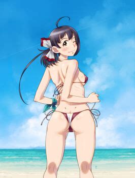 Sameha Ikuya 2girls Cameltoe Long Hair Multiple Girls Navel Open
