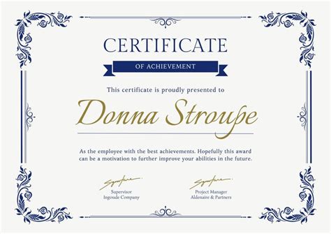 Certificate Sample For School Project