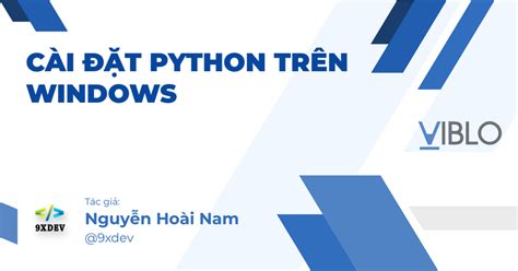 Cài đặt Python Trên Windows