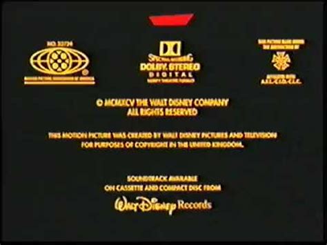 Closing To A Goofy Movie 1995 Vhs Sticker Label Copy Youtube