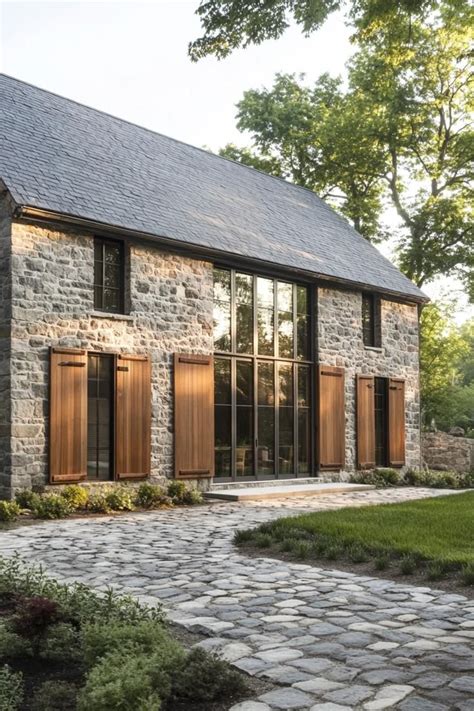 60 Modern Stone Barn Houses That Blend Rustic And Sleek Barn House Stone Barns Farmhouse
