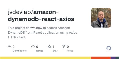 GitHub Jvdevlab Amazon Dynamodb React Axios This Project Shows How To Access Amazon DynamoDB