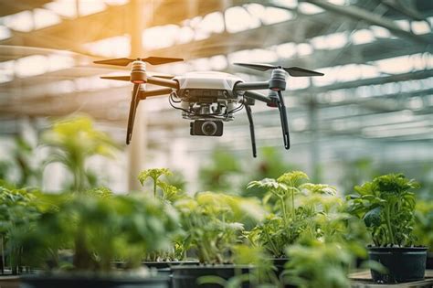 Premium AI Image Drone Monitoring Crops And Smart Agriculture