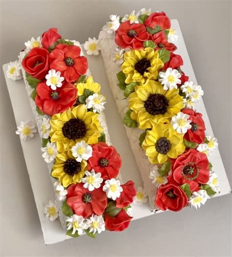 Кремовые цветы Цветочные торты Рулет Пасхальный торт