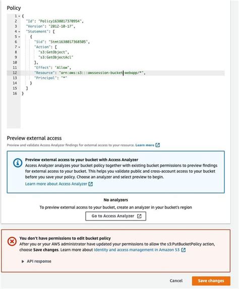 Getting Access Denied Error In S3 Bucket Policy Even With Administrator