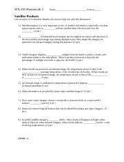 HW5 Docx WX 201 Homework 5 Name Section Satellite Products Use Sections 3 4 In Aviation