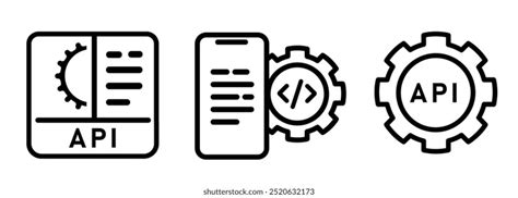 Api Icon Application Programming Interface Vector Stock Vector Royalty