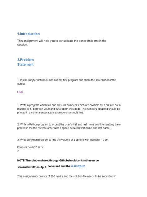 Python Assignment 1 A Pdf Teaching Methods And Materials Computers