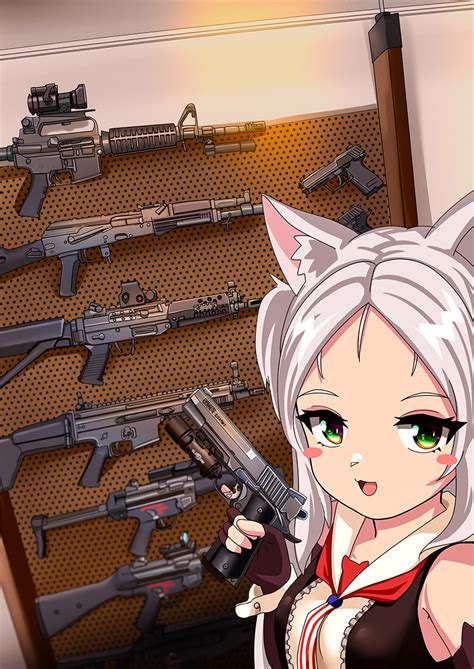 Dedorudy Sims Azur Lane Azur Lane Comiket 105 Sig Sauer Commentary Murica 1girl Ak