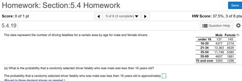 Solved Homework Section 5 4 Homework Save Score 0 Of 1 Pt