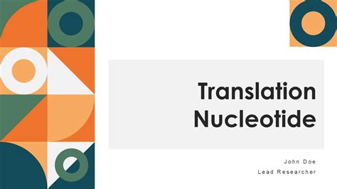 Translation Nucleotide Ppt Powerpoint Acp Ppt Template