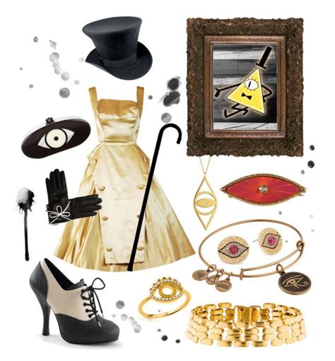 Bill Cipher Fashion Look Yellow Dress And Black Heeled Shoes