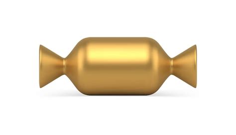 Premium Vector Golden Metallic Sweet Candy In Wrapper Christmas Tree