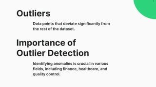 Parametric Methods For Outlier Detection Pptx