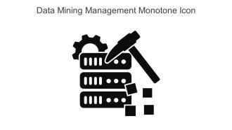 Data Mining Management Monotone Icon In Powerpoint Pptx Png And Editable Eps Format PPT Sample