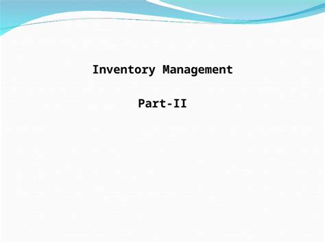 Ppt Scm Inventory Part Ii Dokumentips