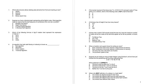 solved 1 5 which data structure allows deleting data