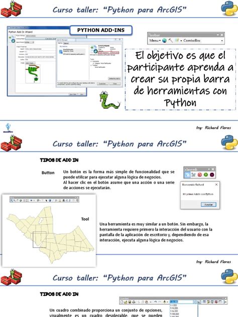 Python Para Arcgis Ii Curso Gratis Pdf Python Lenguaje De