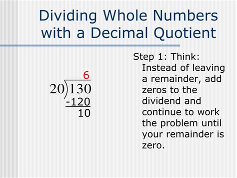 Ppt Dividing Decimals By Whole Numbers Powerpoint Presentation Free Download Id 6561012