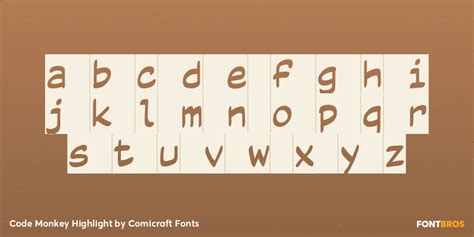 Code Monkey Highlight Font Style By Comicraft Fonts Font Bros