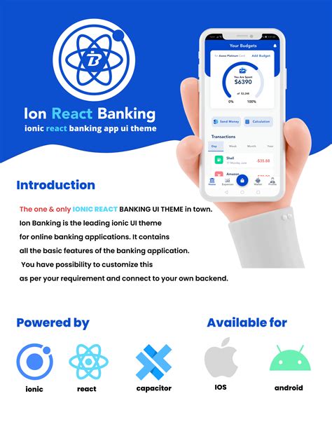 Ion React Banking Ionic UI Theme By Ionwizard Codester