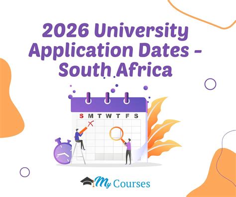 University Application Dates South Africa My Courses