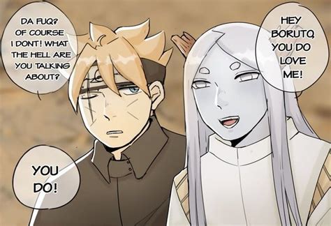 Boruto Uzumaki With Momoshiki Õtsutsuki Uzumaki Boruto Boruto Fan Art