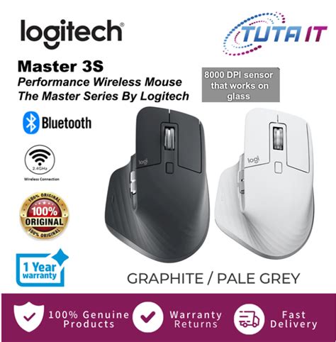 Logitech MX Master S Wireless Performance Mouse With Ultra Fast Scrolling Ergo K DPI