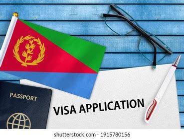 Visa Application Form Flag Eritrea Stock Photo Shutterstock