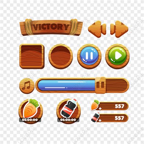 보드 게임 일러스트 Ui 만화 버튼ui 버튼그룹 Png 일러스트 무료 다운로드 Lovepik