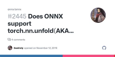Does ONNX Support Torch Nn Unfold AKA Im Col Issue Onnx Onnx GitHub