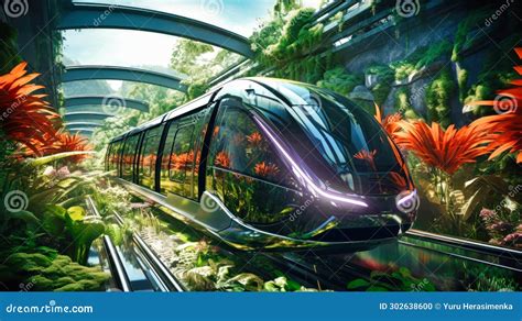 Hyperloop Train Magnetic Levitation Train Background Fastest Train Of The Future High Speed