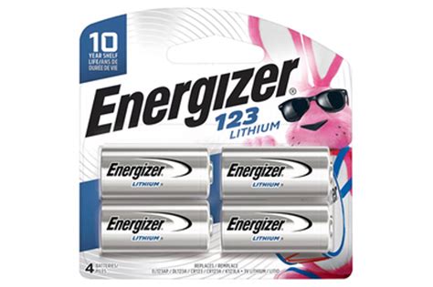 Energizer CR123A 3 Volt Lithium Batteries (4 Card) - Mega Batteries
