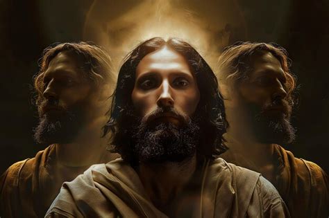 Jesus Transfiguration Christian Photo Premium Ai Generated Image