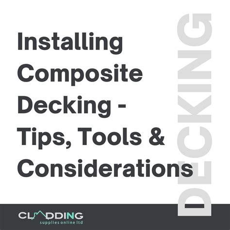 Cladding Supplies Online On Linkedin A Guide To Installing Composite Cladding Supplies Online On Linkedin A Guide To Installing Composite