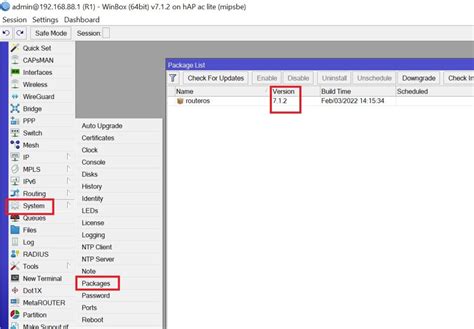 Downgrading The RouterOS NetworkTik