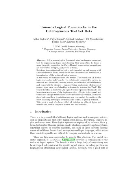 towards logical frameworks in the heterogeneous tool set hets