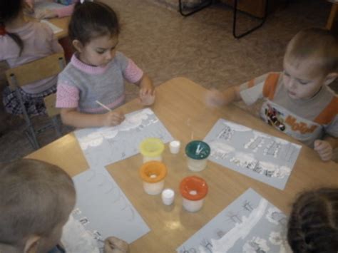 Конспект НОД по рисованию в старшей группе «Зима волшебница 4 фото